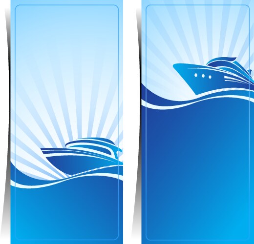 Sailing banner Royalty Free Vector Image - VectorStock