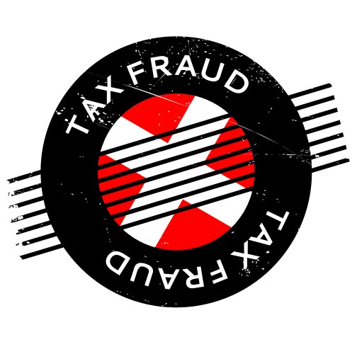Tax fraud rubber stamp Royalty Free Vector Image