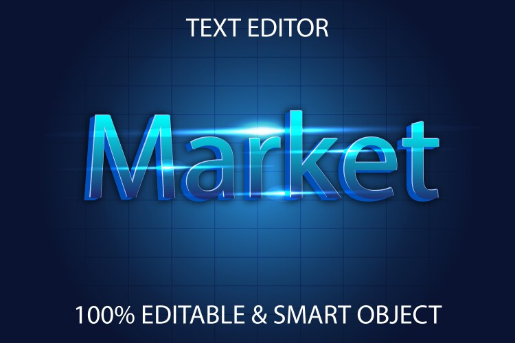 Sponge editable 3 dimension emboss modern style Vector Image