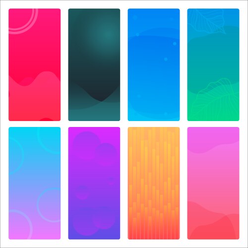 Modern screen design for mobile app collection Vector Image