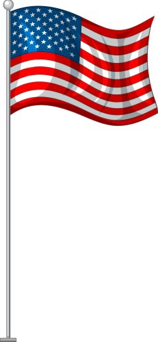 American Flag Pole Vector Images (over 2,500)