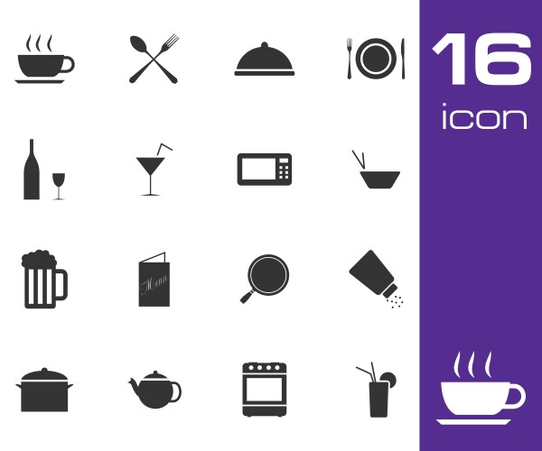 Food Icon Black Vector Images (over 920,000)