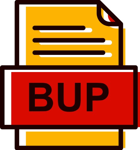 Document Bup File Vector Images (61)
