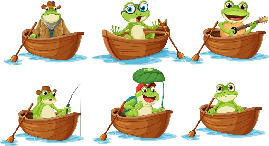 Frog Boat Drawing Vector Images (42)