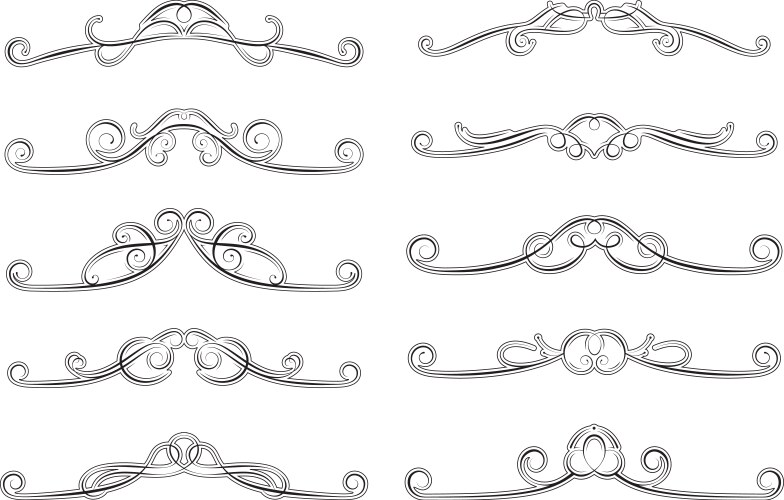 Victorian scroll Royalty Free Vector Image - VectorStock