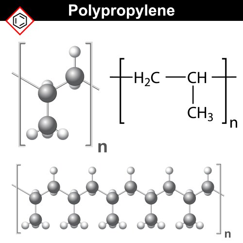 Cellulose polymer - structure of molecule Vector Image