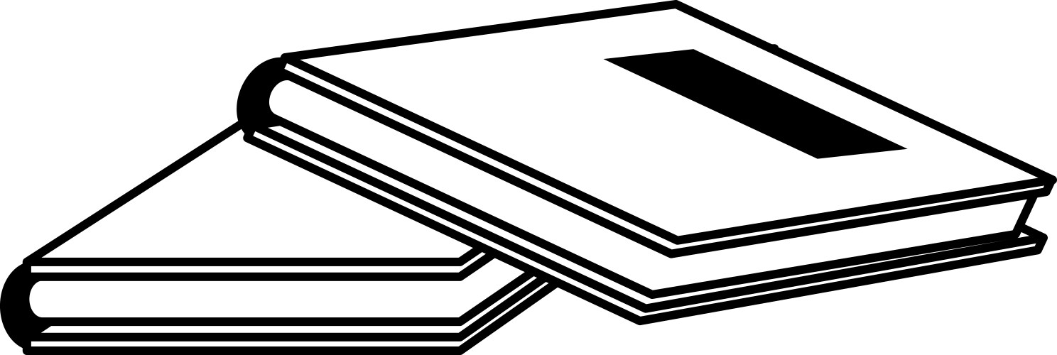 Reading book separator Royalty Free Vector Image