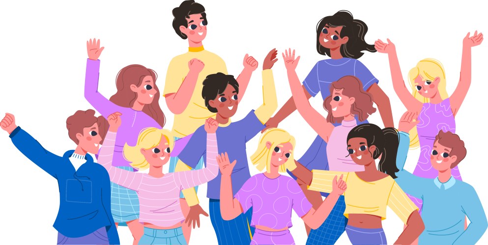 Friends Group Cartoon Vector Images (over 45,000)
