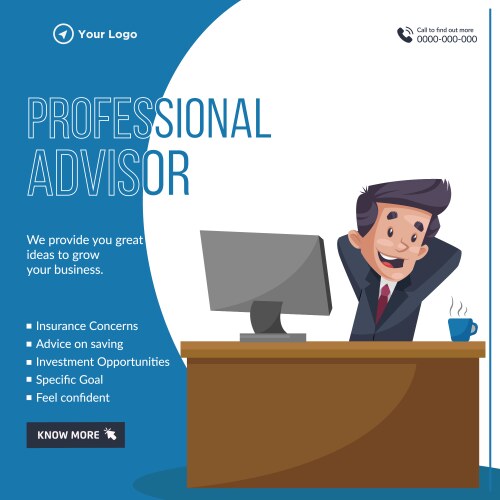 Stock market investment banner design Royalty Free Vector