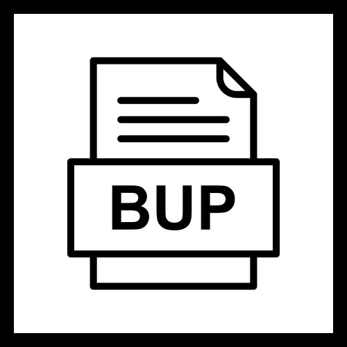 Document Bup File Vector Images (61)