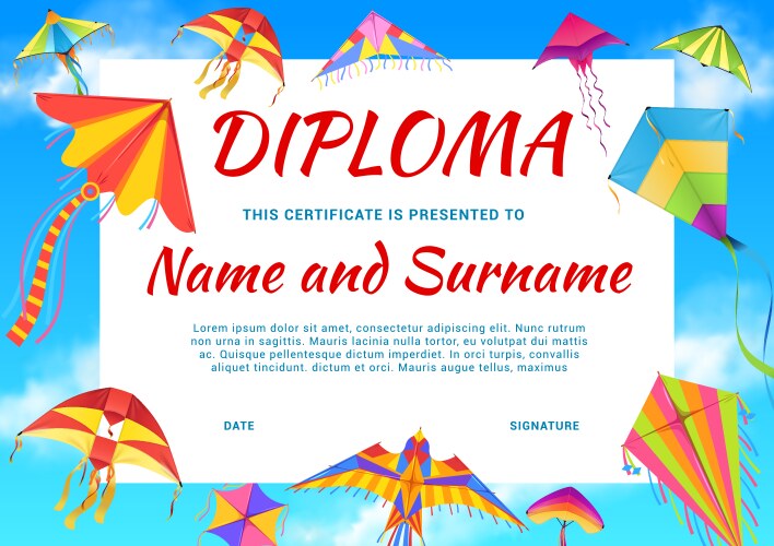 Kindergarten Certificate Border Vector Images (over 1,200)