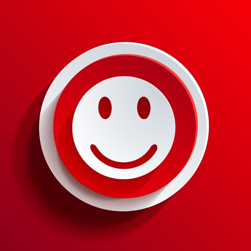 Red circle icon eps10 Royalty Free Vector Image