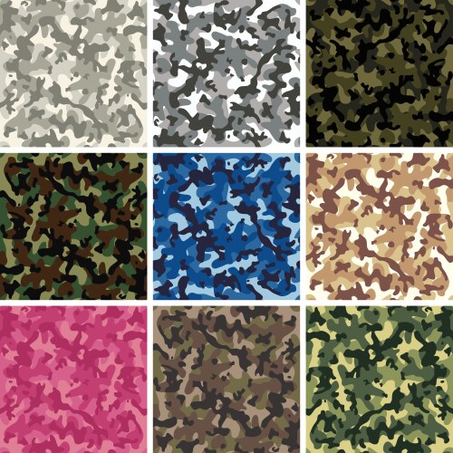 Light color camouflage pattern Royalty Free Vector Image