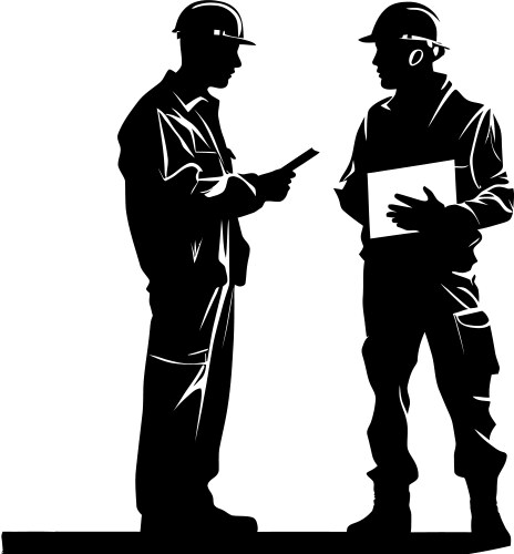 Architectural accord paper holding engineers logo Vector Image