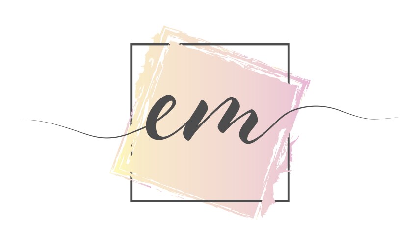 Em Calligraphy Logo Vector Images (over 130)