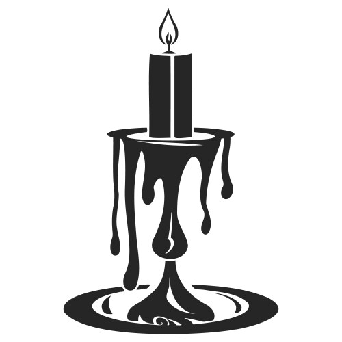 Candle cartoon Royalty Free Vector Image - VectorStock