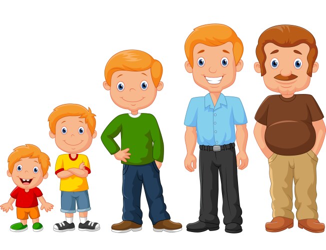 Stages of Development the Human Cartoon Vector Images (over 630)