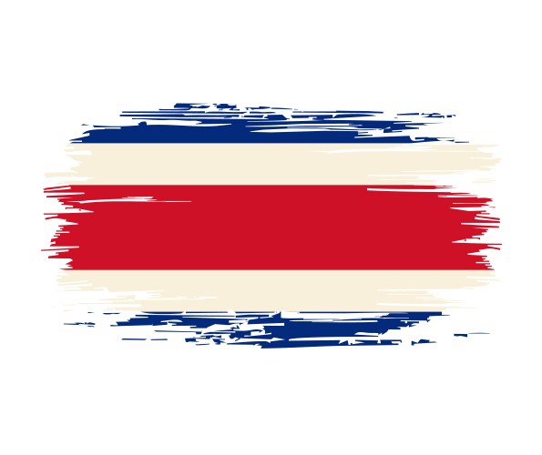 Costa Rican Flag Wavy Abstract Background Vector Image