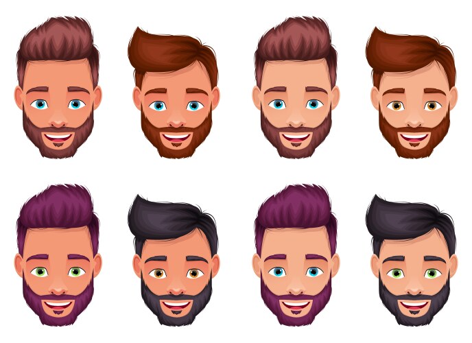 Man face design isolated on white background Vector Image