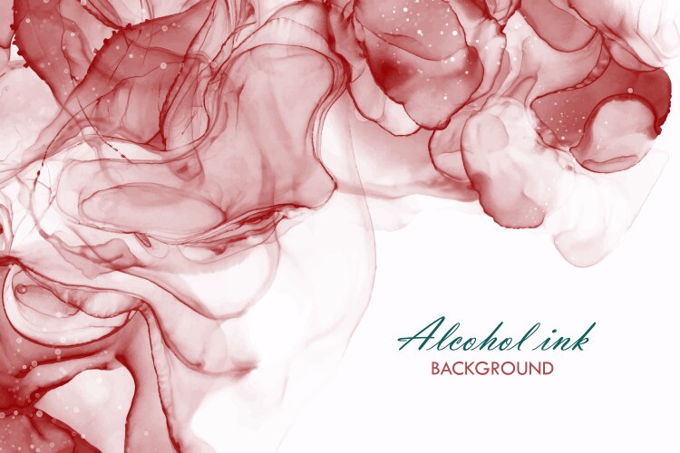 Jade alcohol ink background with silver glittery Vector Image