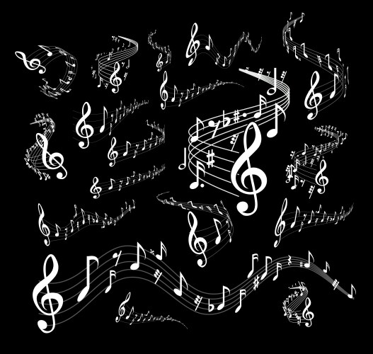 Wavy Music Staff Vector Images (over 140)