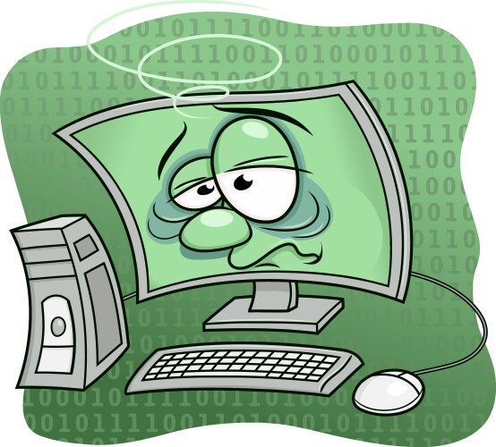 Technician repair computer hardware Royalty Free Vector