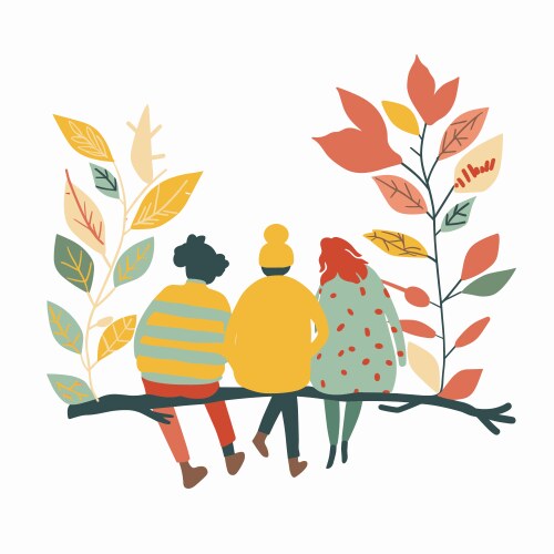 Friends Gathering Vector Images (over 3,300)