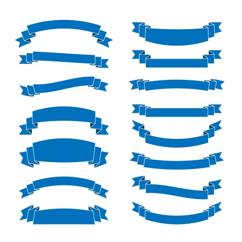 Blank ribbon and badge Royalty Free Vector Image