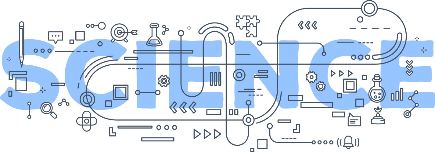 Knowledge word lettering Royalty Free Vector Image