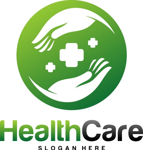 Health care logo design concept Royalty Free Vector Image