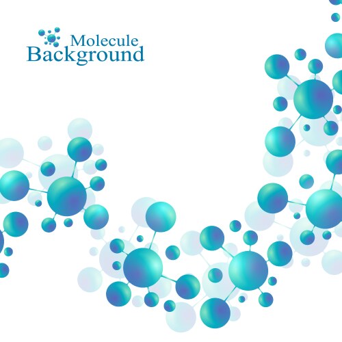 Structure Molecule And Communication Dna Atom Vector Image