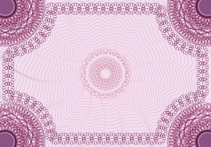 Watermark guilloche pattern for certificate backgr
