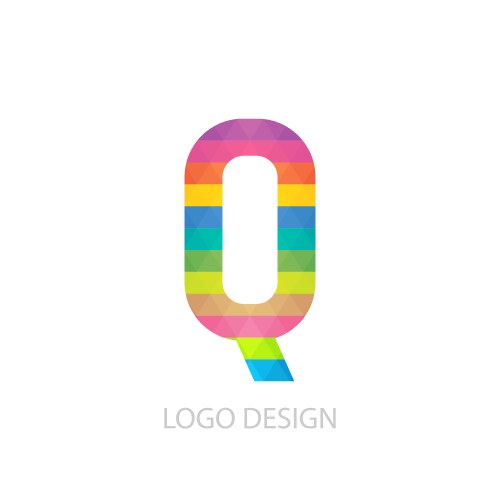 Colorful logo letter Royalty Free Vector Image