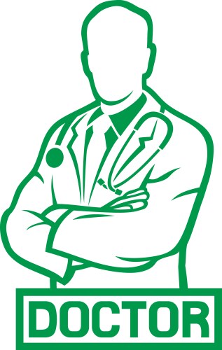 Medical doctor symbol Royalty Free Vector Image