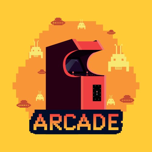 Video game retro Royalty Free Vector Image - VectorStock