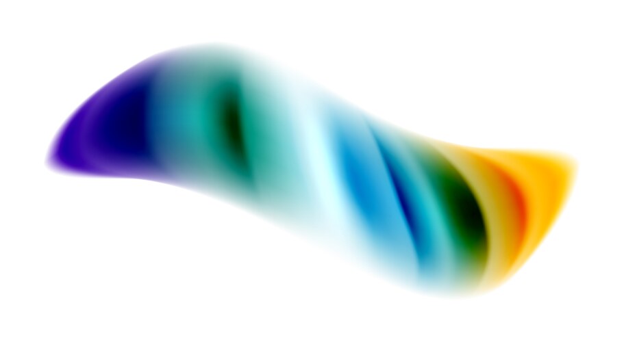 Color mixing liquid rainbow shape background Vector Image