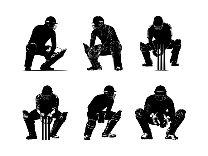 Cricket Silhouette Vector Images (over 4,300)