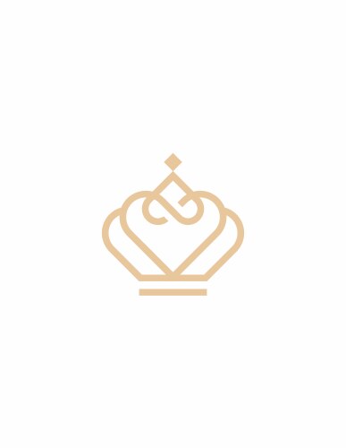Gold triangle line stripe logo Royalty Free Vector Image