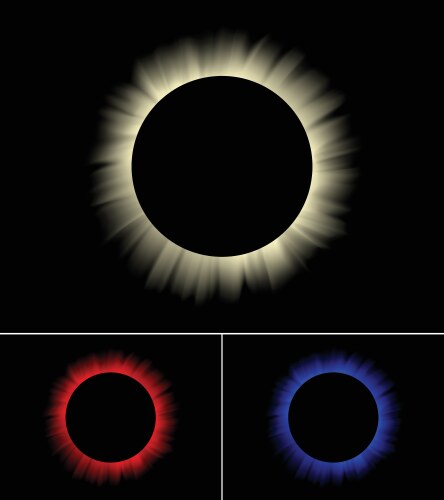 Solar eclipse Royalty Free Vector Image - VectorStock