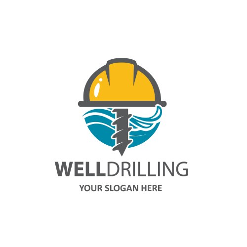Well drilling banners set Royalty Free Vector Image
