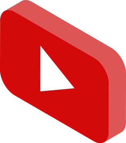 Youtube logo icon Royalty Free Vector Image - VectorStock