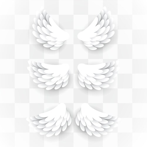 Artificial paper wings Royalty Free Vector Image
