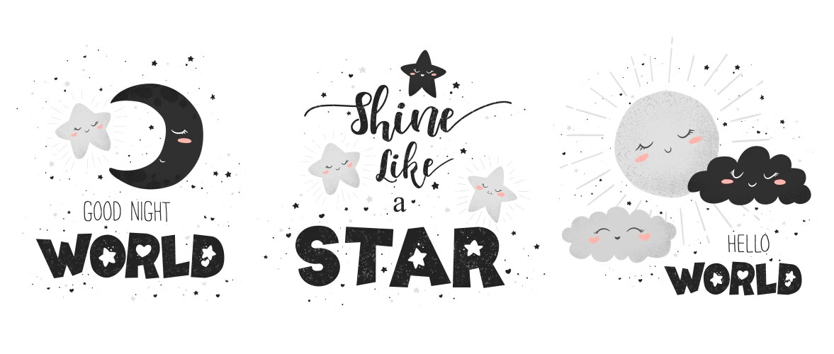 Cute Moon and Star Vector Images (over 27,000)