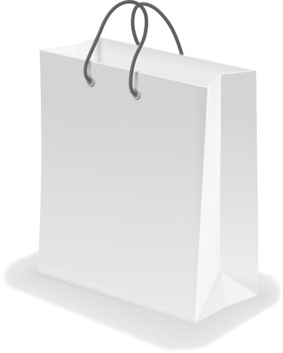 Empty bag santa claus outline icon symbol Vector Image