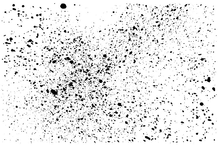 Overlay ink paint brush drops background Vector Image