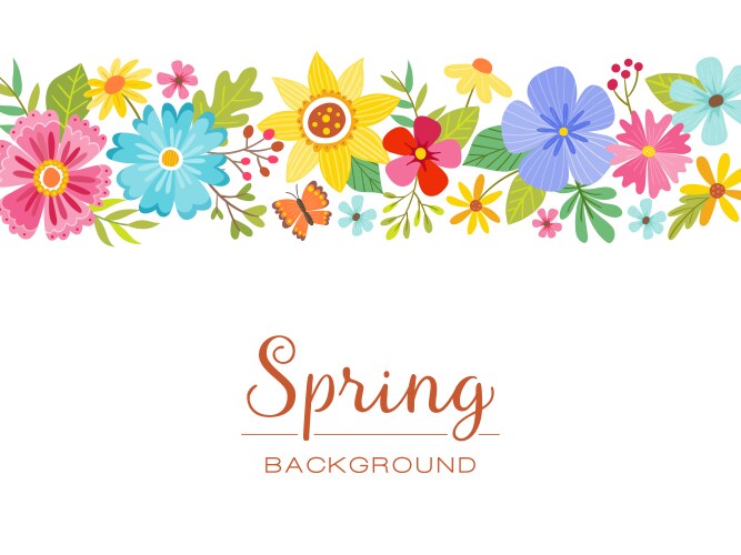 Spring background Royalty Free Vector Image - VectorStock
