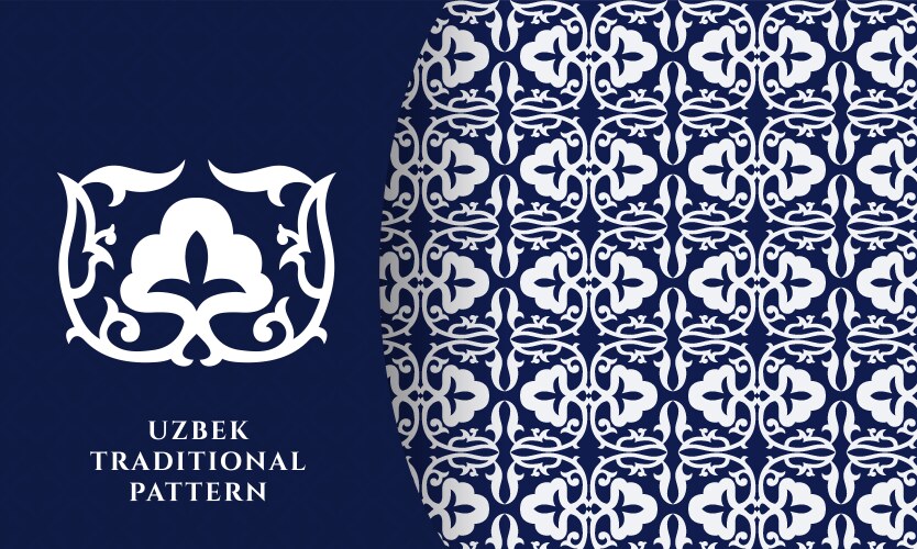 Doppi uzbek traditional headdress Royalty Free Vector Image