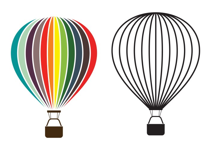 Hot air balloons Royalty Free Vector Image - VectorStock