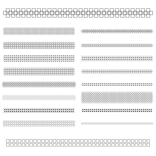 Design elements - text divider line set Royalty Free Vector
