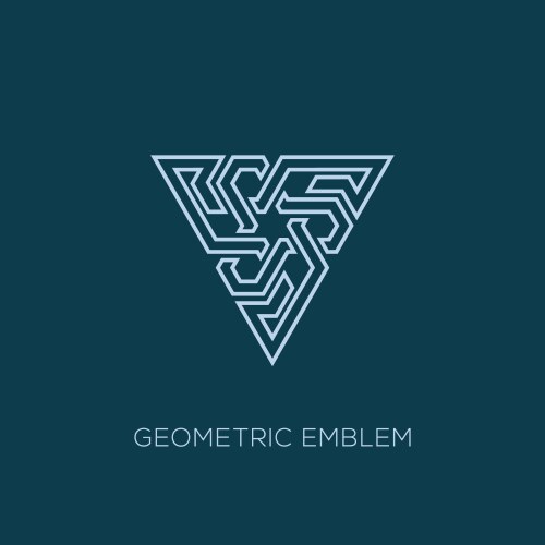 Geometric emblem Royalty Free Vector Image - VectorStock